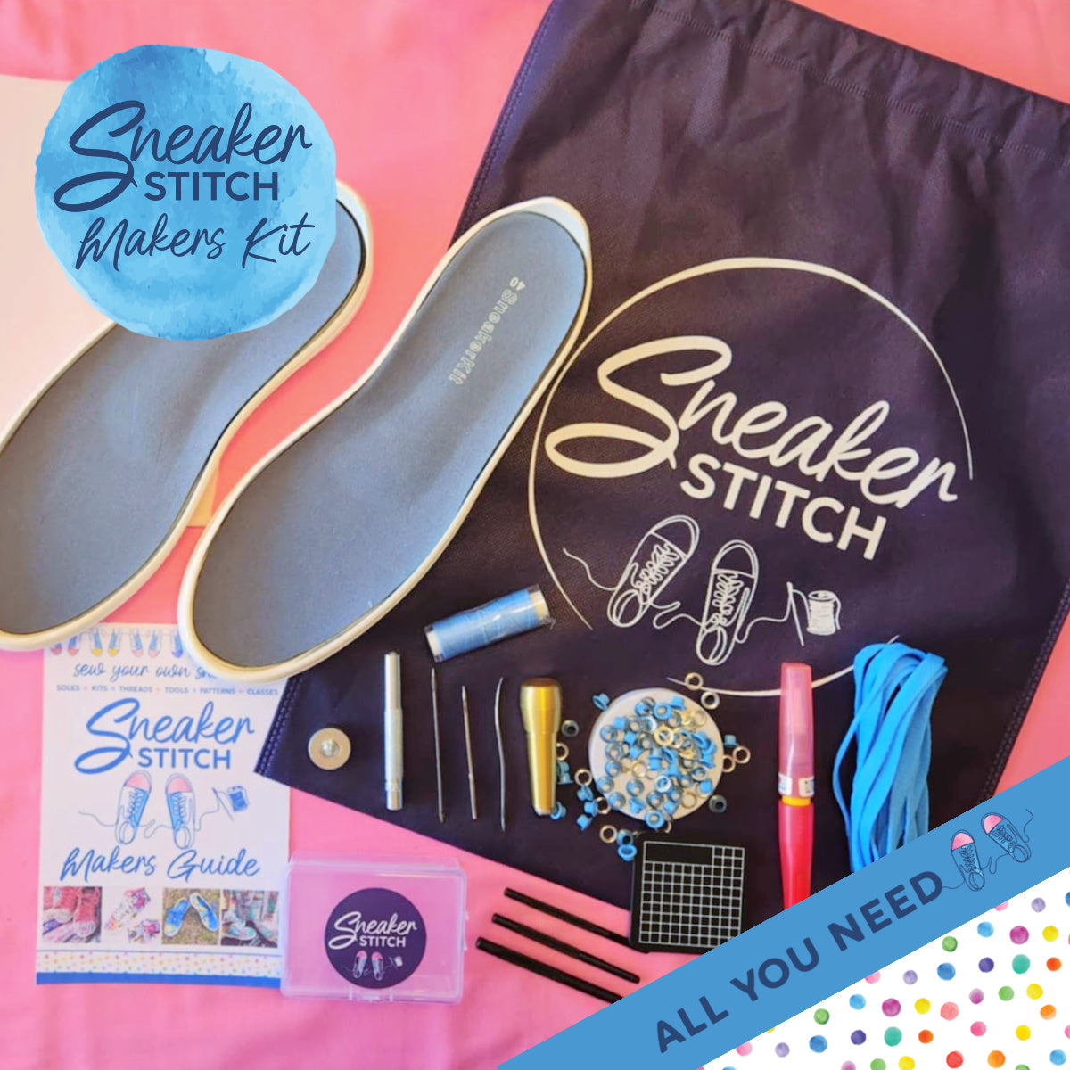 Sneaker Stitch Makers Kit | Sew Your Own Sneakers (All-In-1 Pack)